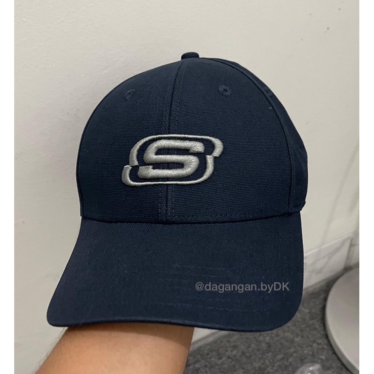 Jual Topi Skechers Original 100% Biru Navy (NEW) | Shopee Indonesia