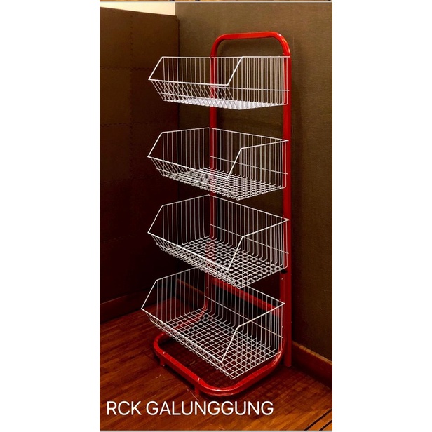 Jual rak chiki 4 susun/rak jualan/rak snack galunggung | Shopee Indonesia