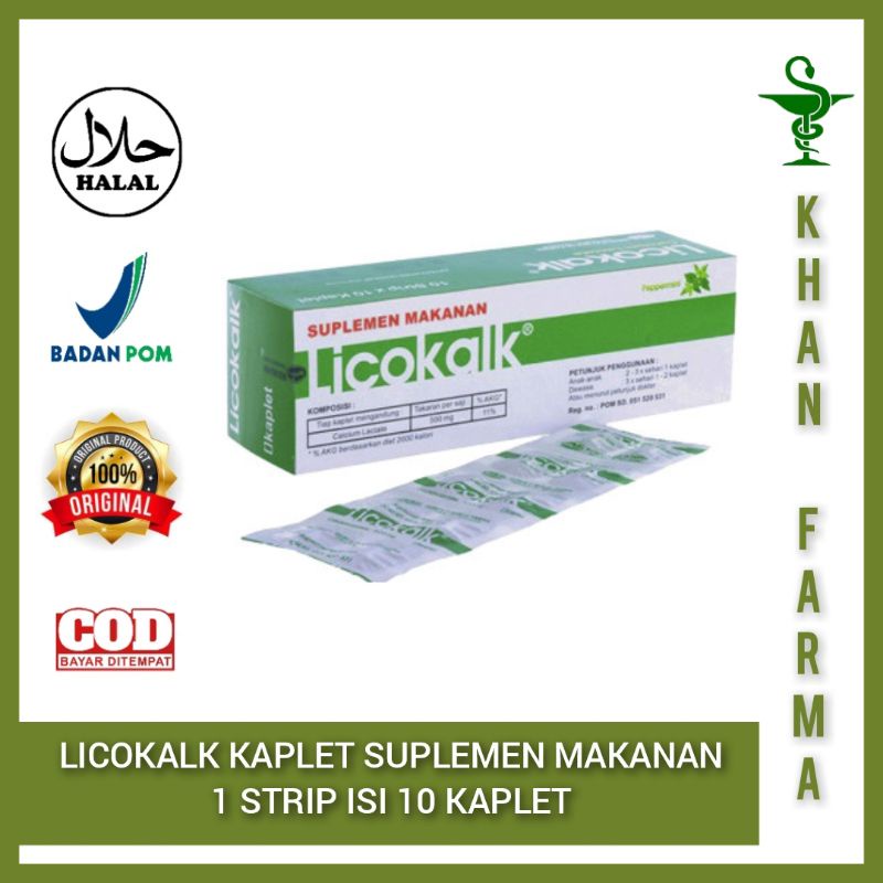 Jual LICOKALK VITAMIN TULANG GIGI ANAK DAN DEWASA VITAMIN IBU HAMIL DAN ...