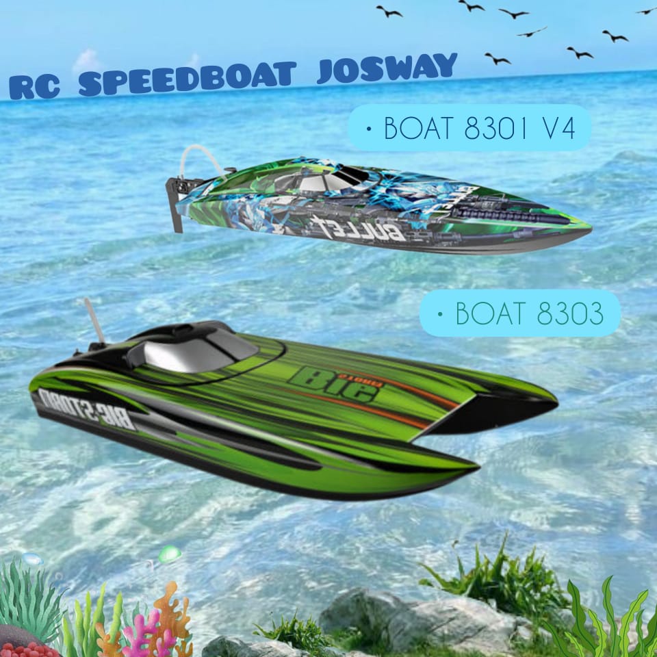 Jual RC Boat Joysway Big Storm 8303 8301 V4 2.4G 2CH Brushless RC ...