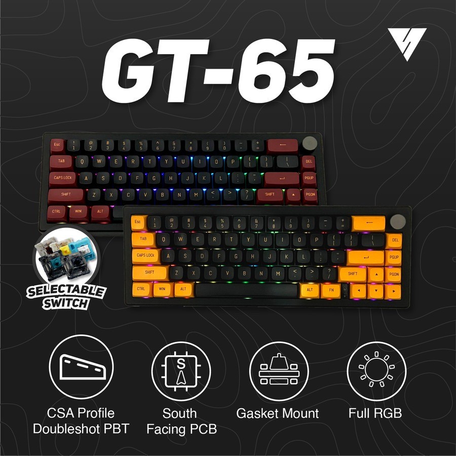 Jual VortexSeries GT-65 / GT65 Wireless Mechanical Keyboard Gasket ...