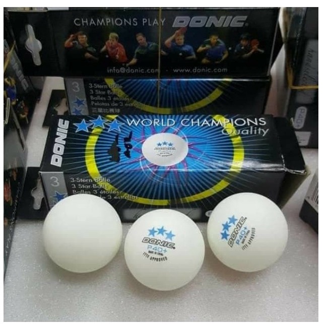 Jual bola pingpong bola tenis meja Donic Balls 3 Star p40+ white DONIC | Shopee Indonesia