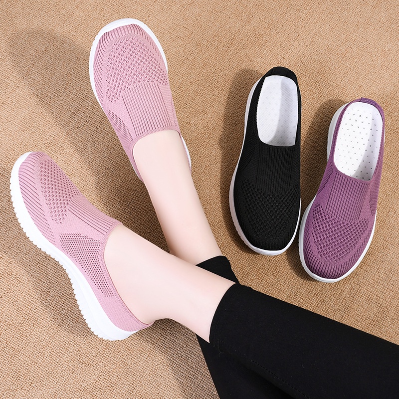 Jual "FREE BOX" LV0189 Sepatu Selop Wanita Polos Model Setumit Kaki ...