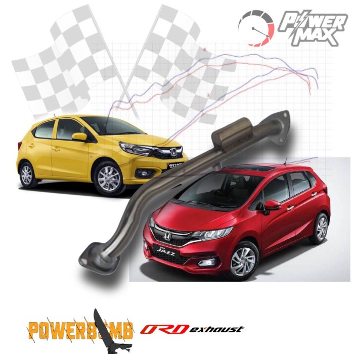 Jual frontpipe v2 power bomb brio / jazz ge / freed ORDexhaust | Shopee Indonesia