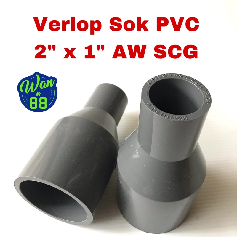 Jual Verlop Sok PVC 2” x 1” AW SCG / Reducer | Shopee Indonesia