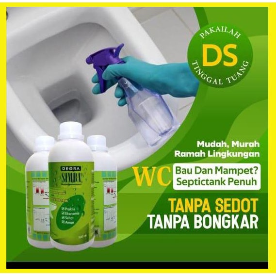 Jual Degra Simba, mengatasi WC / Septic Tank Mampet, Penuh, Luber ...