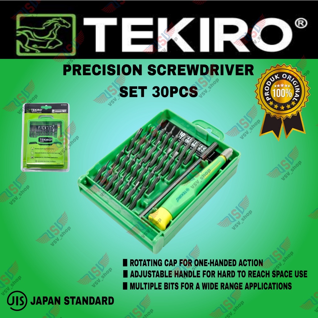 Jual TEKIRO Obeng Presisi Set 30Pcs Obeng Jam HP Laptop Precision Screwdriver | Shopee Indonesia