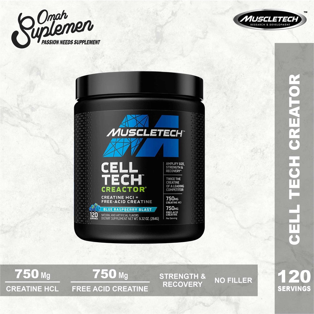 Jual Cell Tech Creactor 120 serving celltech creatine | Shopee Indonesia