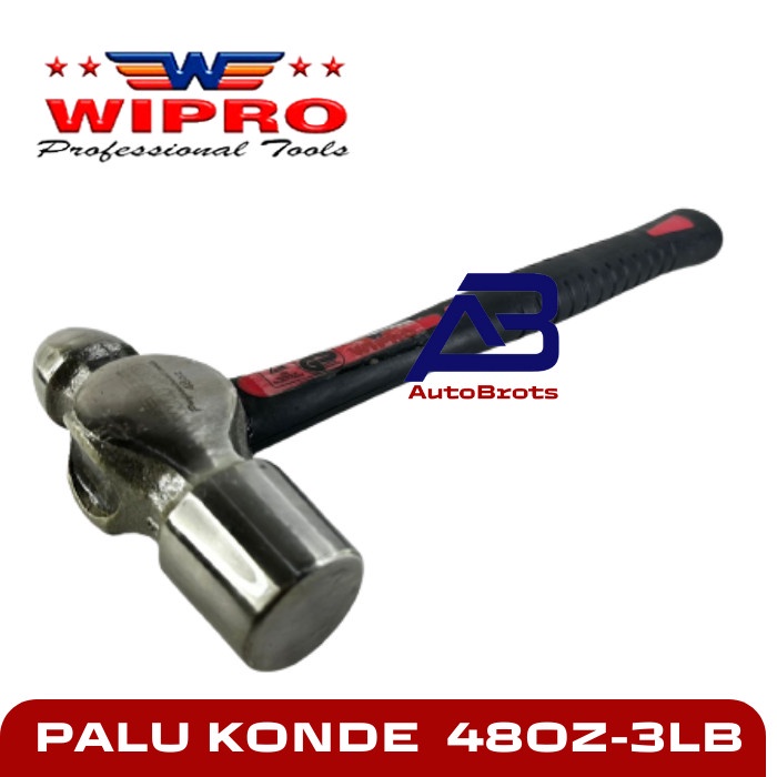 Jual WIPRO Palu Konde Fiber 48Oz Gagang Karet / Hammer 3 LB | Shopee ...