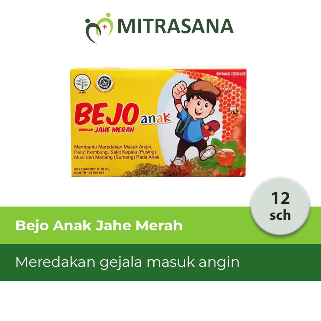 Jual Bejo Anak Jahe Merah - 12 Sachet - Membantu Meredakan Gejala Masuk ...
