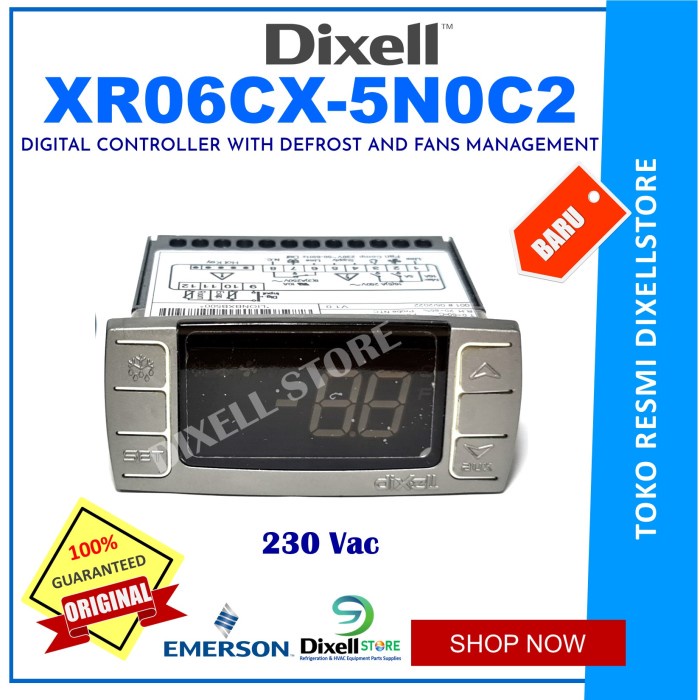 Jual Xr06Cx Dixell Thermostats Controller Xr06Cx-5N0C2 230Vac +2Ntc ...