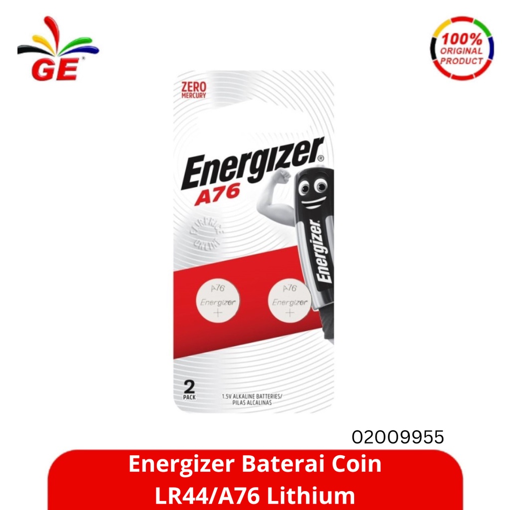 Jual ENERGIZER - Baterai Coin LR44/A76 Lithium 02009955 | Shopee Indonesia