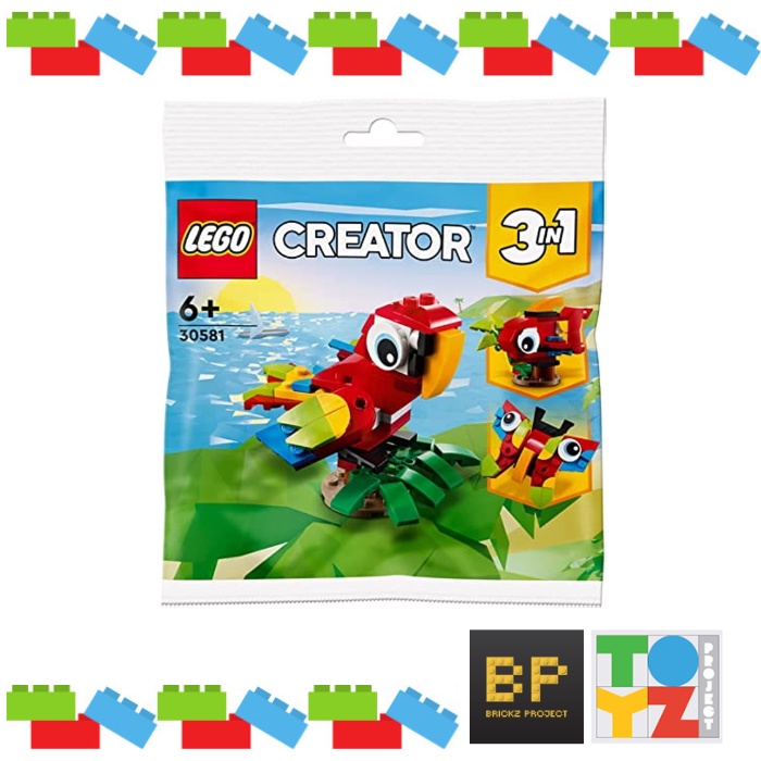Jual Lego Polybag 30581 - Creator Tropical Parrot 3 in 1 Model Animal ...