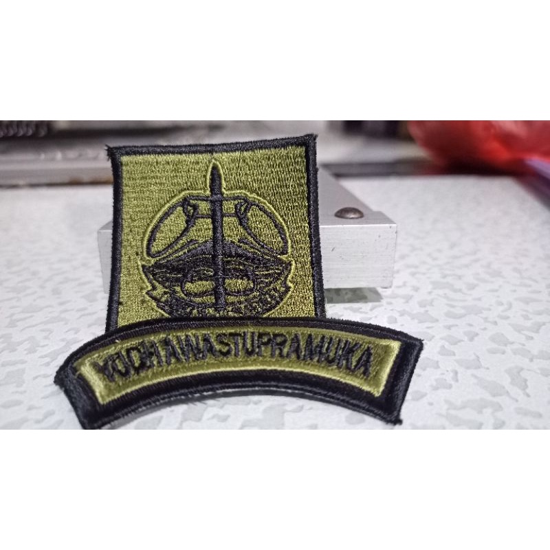 Jual BREVET + BET YUDHAWASTU PRAMUKA PDL TERBARU / FULL BORDIR | Shopee ...