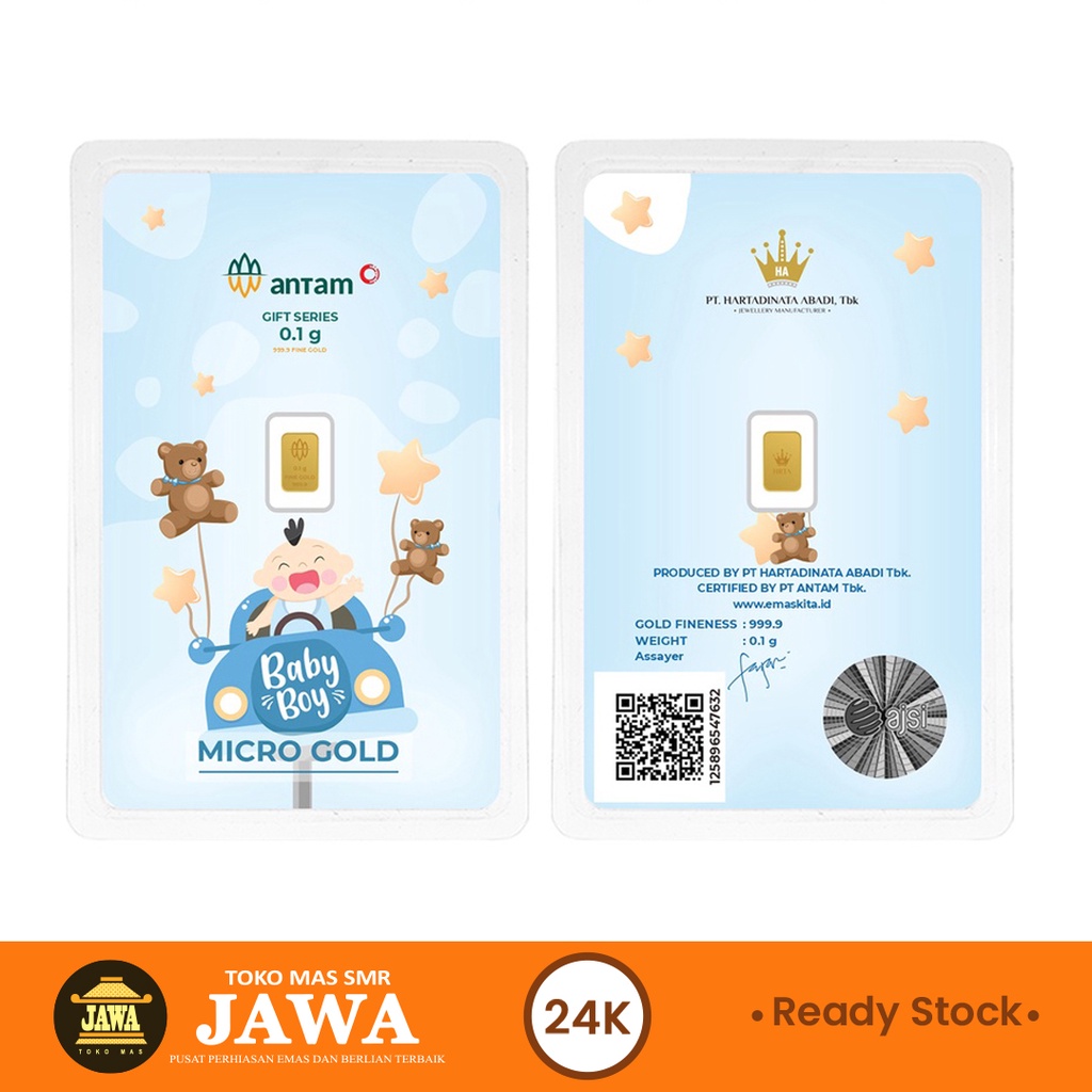 Jual LM Micro Gold Baby Boy Kadar 24K Toko Mas Jawa | Shopee Indonesia