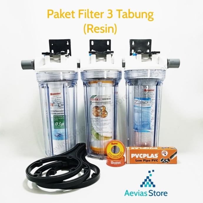 Jual [ COD ] Filter Air Saringan Air PDAM, PAM, Sumur, Tabung / Tahap 3 ...