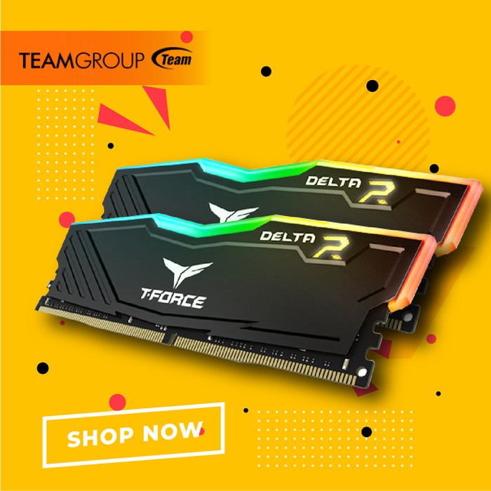 Jual Memory RAM TEAM T-Force Delta RGB (2x8) 16GB DDR4 kit 3200MHz ...