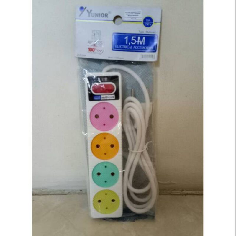 Jual Multycord Yunior Stop Kontak Lubang 3 ,4 , 5 Sambungan Panjang ...