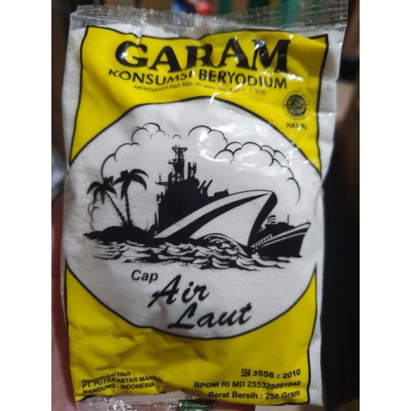 Jual Garam cap air laut 250 gr | Shopee Indonesia