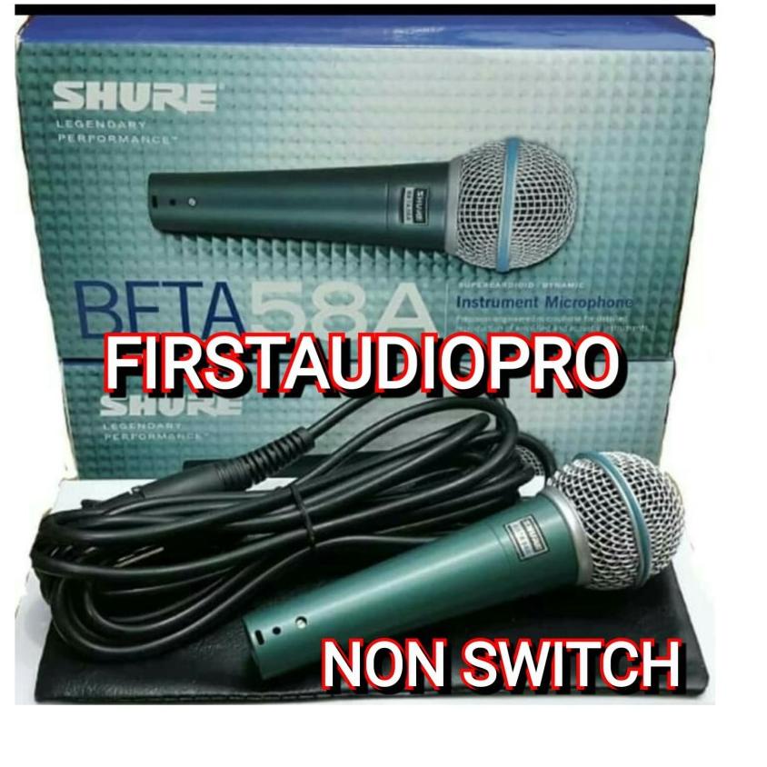 Jual Siap Kirim SHURE BETA 58A / BETA58A / BETA 58 A NON SWITCH MICROPHONE KABEL | Shopee Indonesia