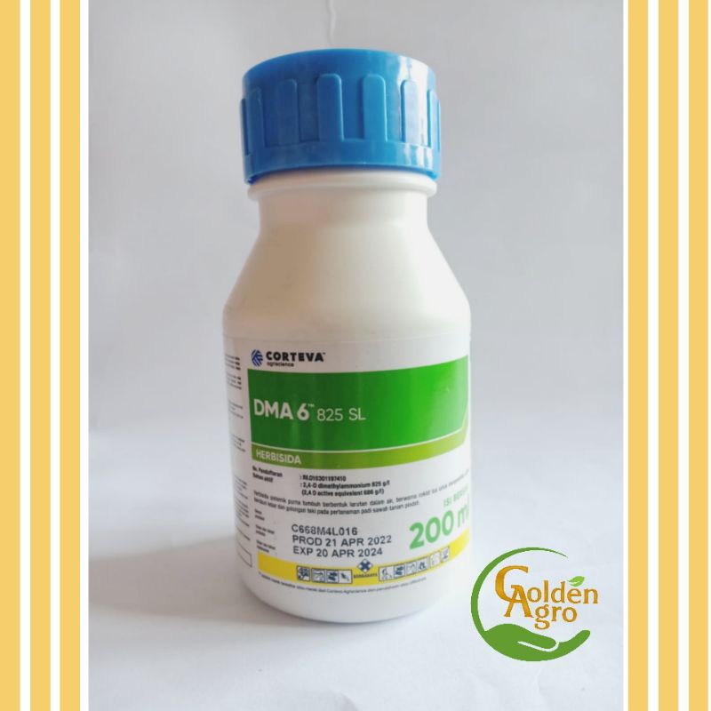 Jual DMA 6 200ML ML HERBISIDA SISTEMIK DIMETIL AMINA 825 GR/LT | Shopee ...