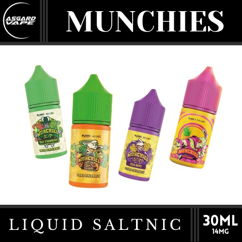 Jual Munchies Liquid Saltnic Fruity Pods Friendly 30ml / 14MG | Shopee ...