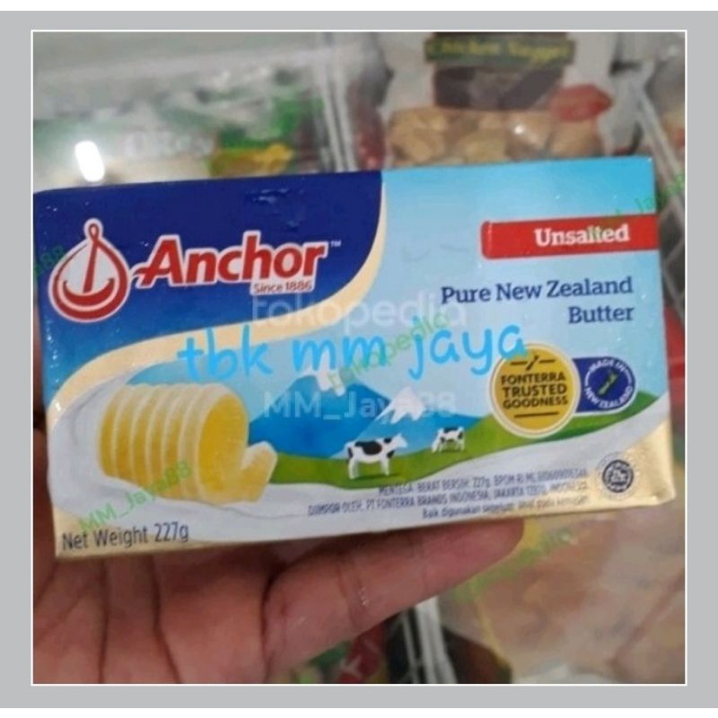 Jual Anchor Butter Unsalted 200gr | Shopee Indonesia