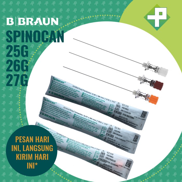 Jual Spinocan 25G 26G 27G BBraun / Spinal Needle BBraun Pcs | Shopee ...