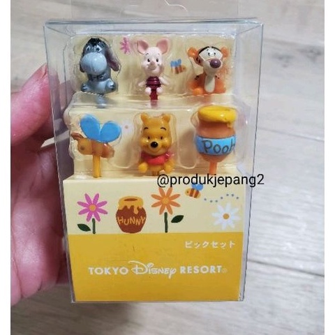 Jual TDR TDS TDL Food Picks Winnie The Pooh Tusuk Bento winnie The Pooh | Shopee Indonesia