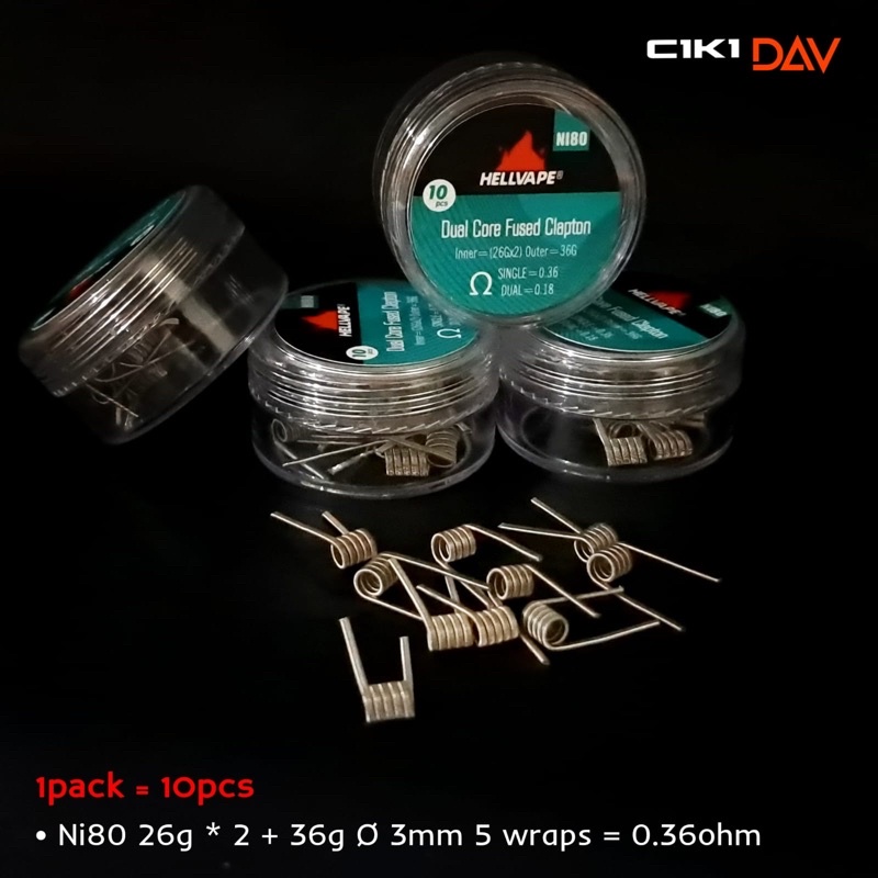 Jual Hellvape NI80 Dual Core Fused Clapton authentic | Shopee Indonesia