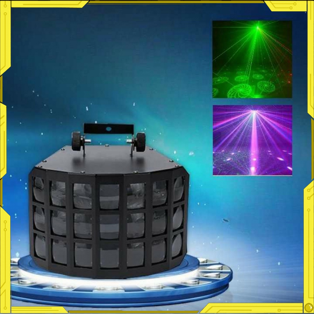 Jual Lampu Panggung Proyektor Butterfly Stage Lighting LED 3 Layer ...