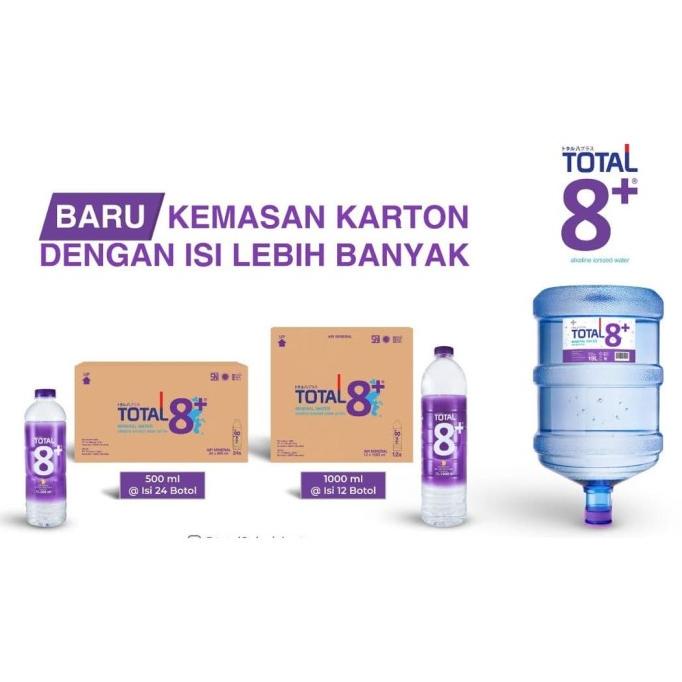 Jual TOTAL 8+ Water Air Minum Botol | Shopee Indonesia
