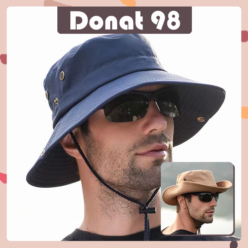 Jual Topi Gunung Rimba Tali Hiking Hutan Camping Hat Cotton Murah ...