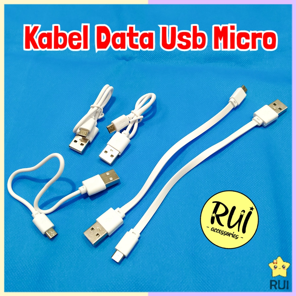 Jual Kabel Data Pendek Micro Usb Cable Powerbank 19 dan 25 CM Kabel ...