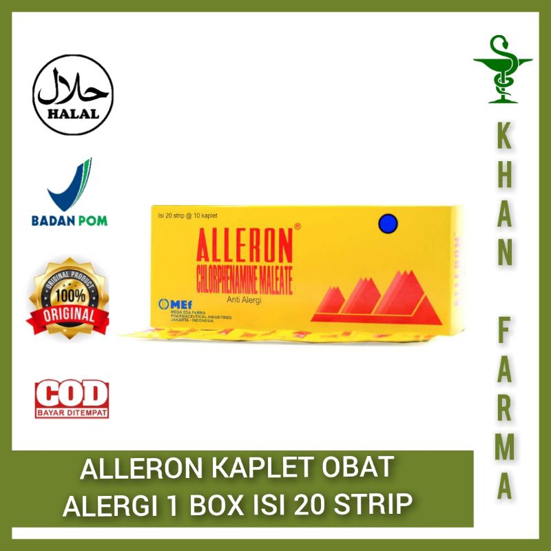 Jual Alleron obat alergi 1 box isi 20 strip | Shopee Indonesia