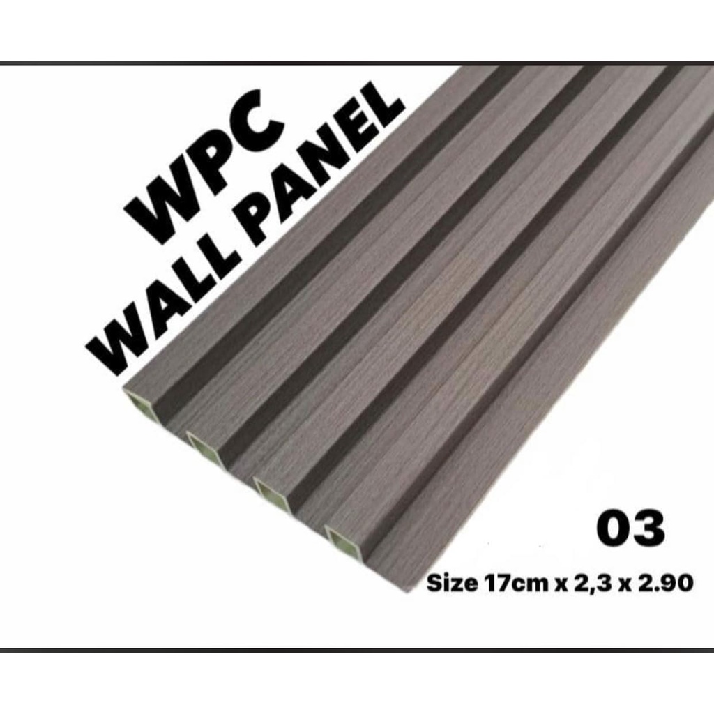 Jual WPC panel dinding / Wpc Wallpanel kisi uk 2.9m x 17cm x2.3cm stereo wallpaper | Shopee ...