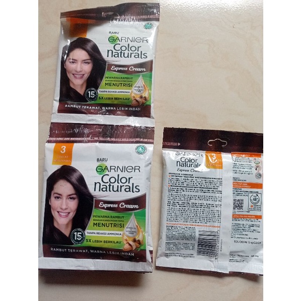 Jual CAT PEWARNA RAMBUT GARNIER COKLAT KEHITAMAN SACHET | Shopee Indonesia