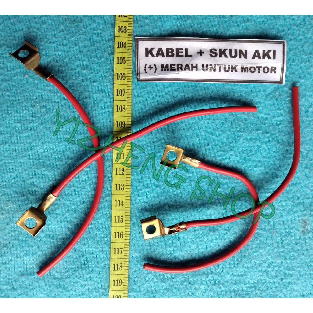 Jual KABEL + SKUN AKI (+) MERAH UNTUK MOTOR | Shopee Indonesia