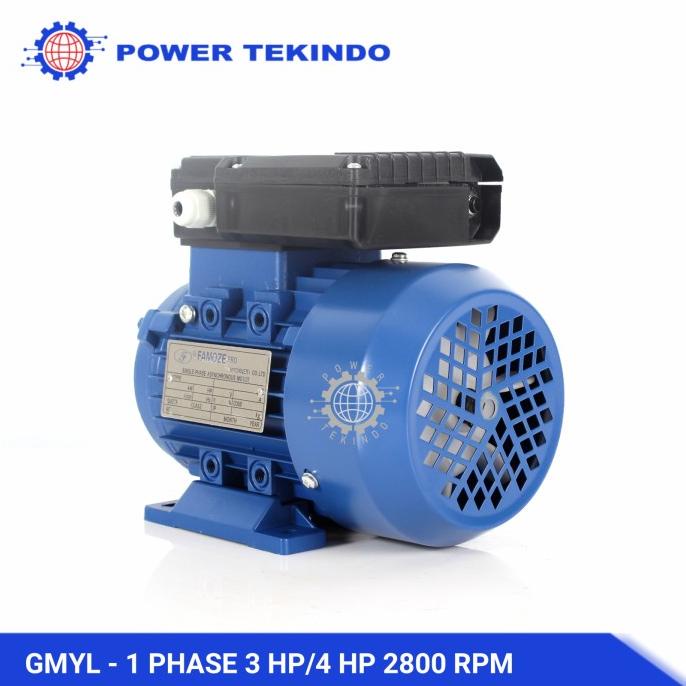 Jual Famoze Pro Dinamo 1 Phase 3 HP/4 HP 2800 RPM 2 Pole Elektro Motor 4 PK | Shopee Indonesia