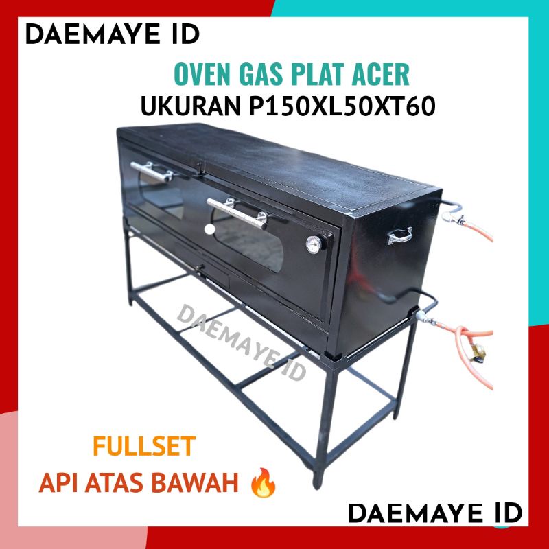 Jual Oven Gas Kapasitas Besar/Oven Gas Kue/Oven Gas Api Atas Bawah ...