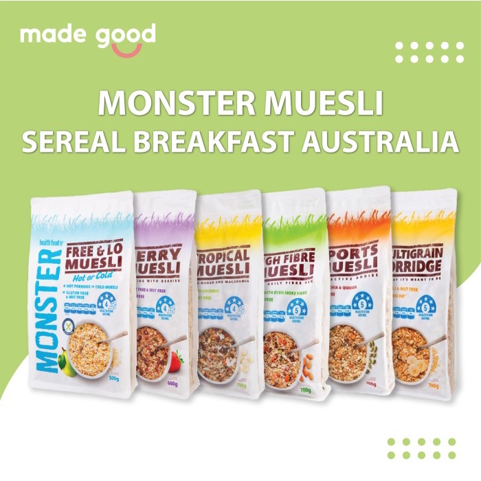 Jual Monster Muesli 700gr - Sereal Breakfast Australia Tropical Sport ...