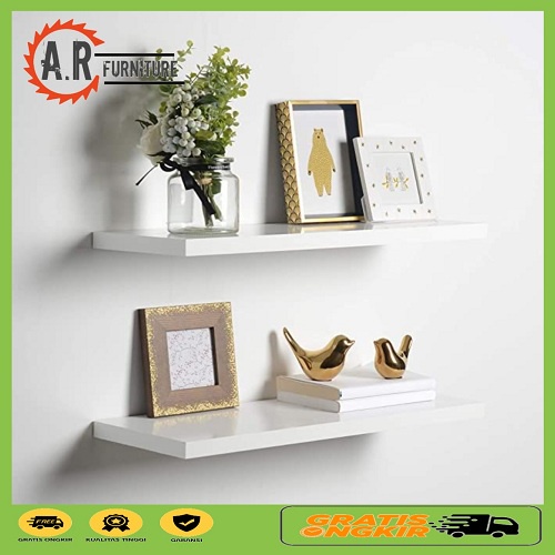 Jual [COD] RAK PAJANG DINDING MINIMALIS ISI 2 - RAK AMBALAN - RAK KAYU ...