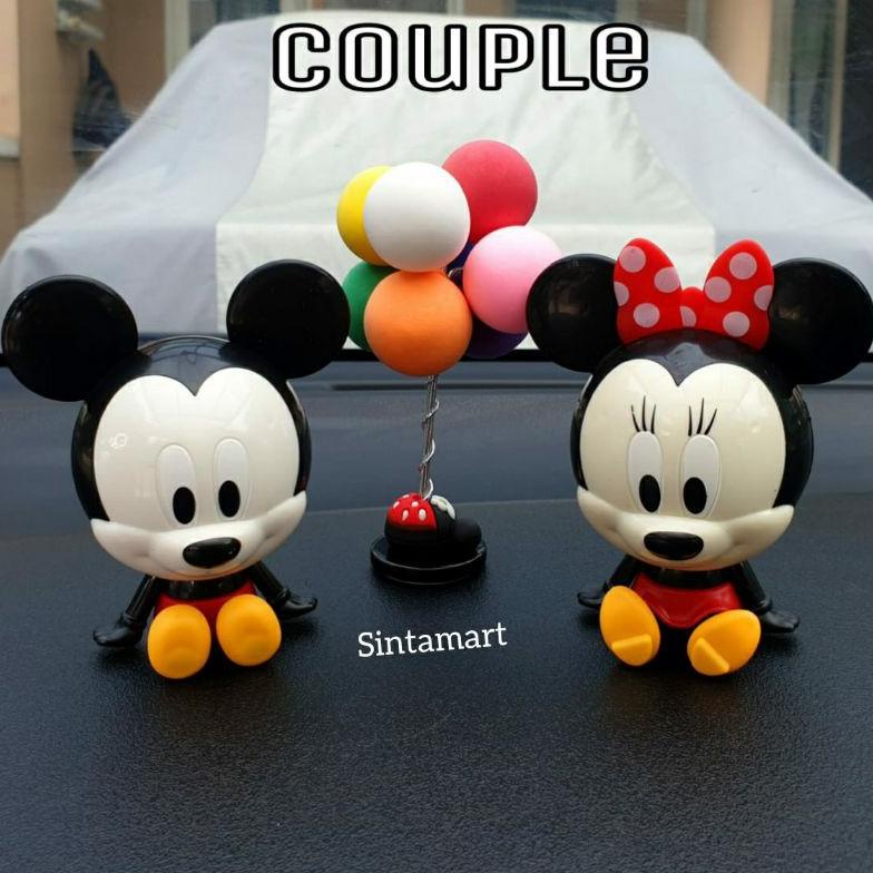 Jual Special - Hiasan Dashboard Couple Mickey Dan Minnie Mouse ...