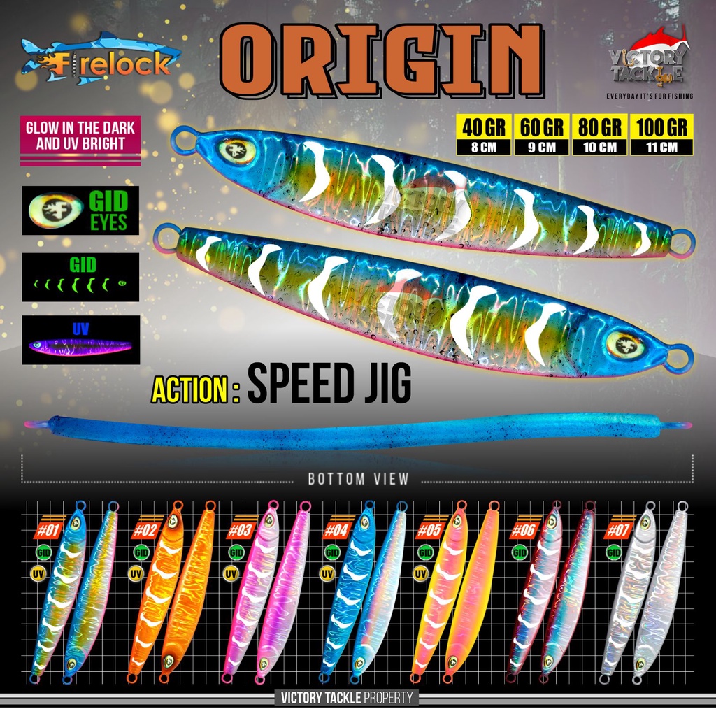 Jual EXTRA BONUS | UMPAN PANCING metal jig FIRELOCK ORIGIN 40 / 60 / 80 / 100 GRAM | Shopee ...