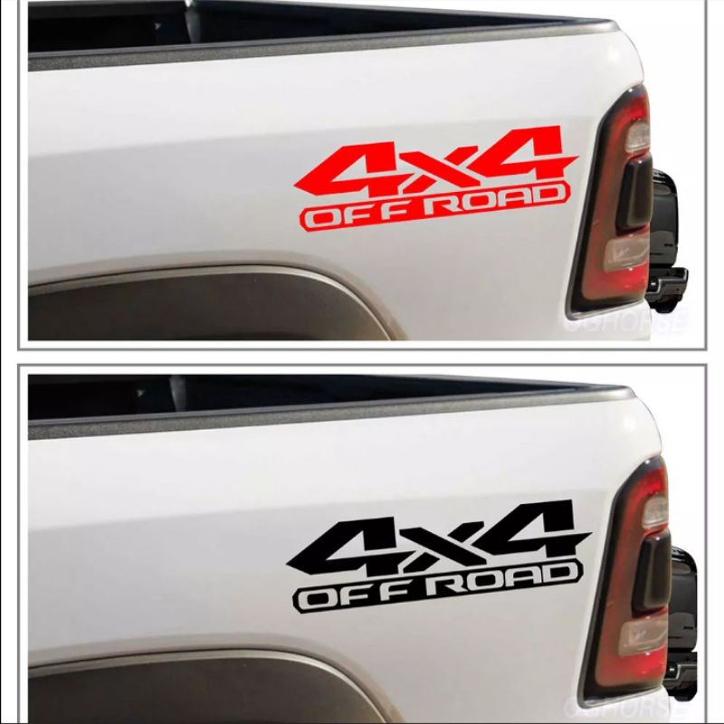 Jual Sticker offroad 4x4 stiker hilux jeep strada triton ranger dmax ...