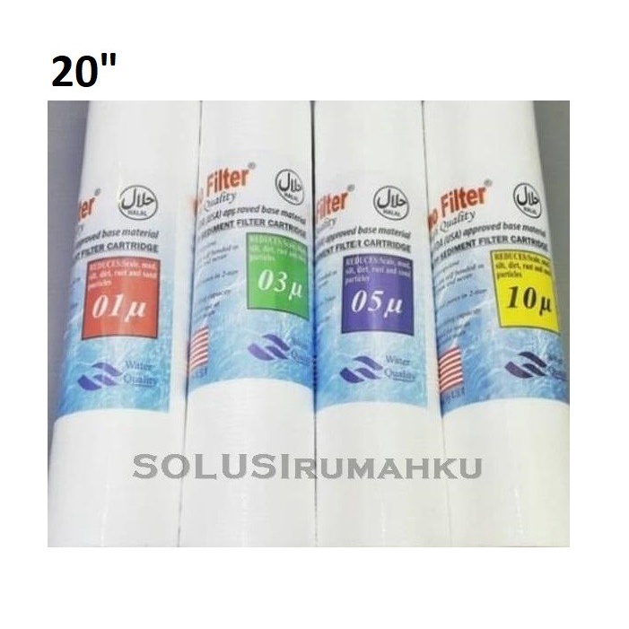 Jual NANO FILTER AIR 20 " = 50 CM / REFILL BUSA CARTRIDGE WATER FILTER ...