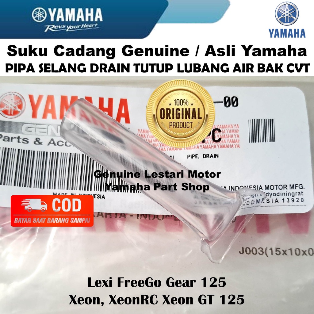 Jual Pipe Selang Drain Tutup Lubang Air Bak CVT Lexi FreeGo Gear Xeon ...