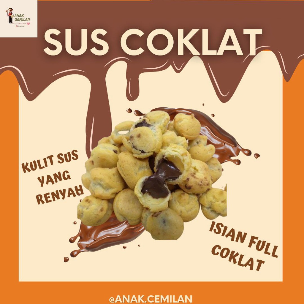 Jual KUE SUS COKLAT LUMER VIRAL 1kg / Sus Coklat 500gr/ Sus Coklat ...