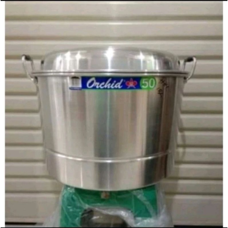 Jual Langseng/Kukusan/Dandang Besar Alumunium Orchid 50 Cm (Gojek/Grab ...