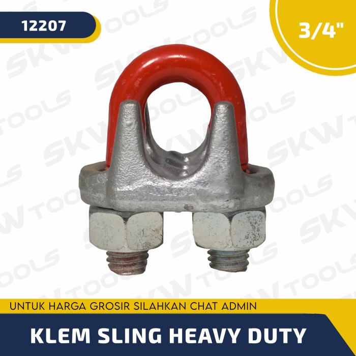 Jual KLEM SLING / CLEM SLING HEAVY DUTY 3/4" ASANO /KLEM SELANG ...